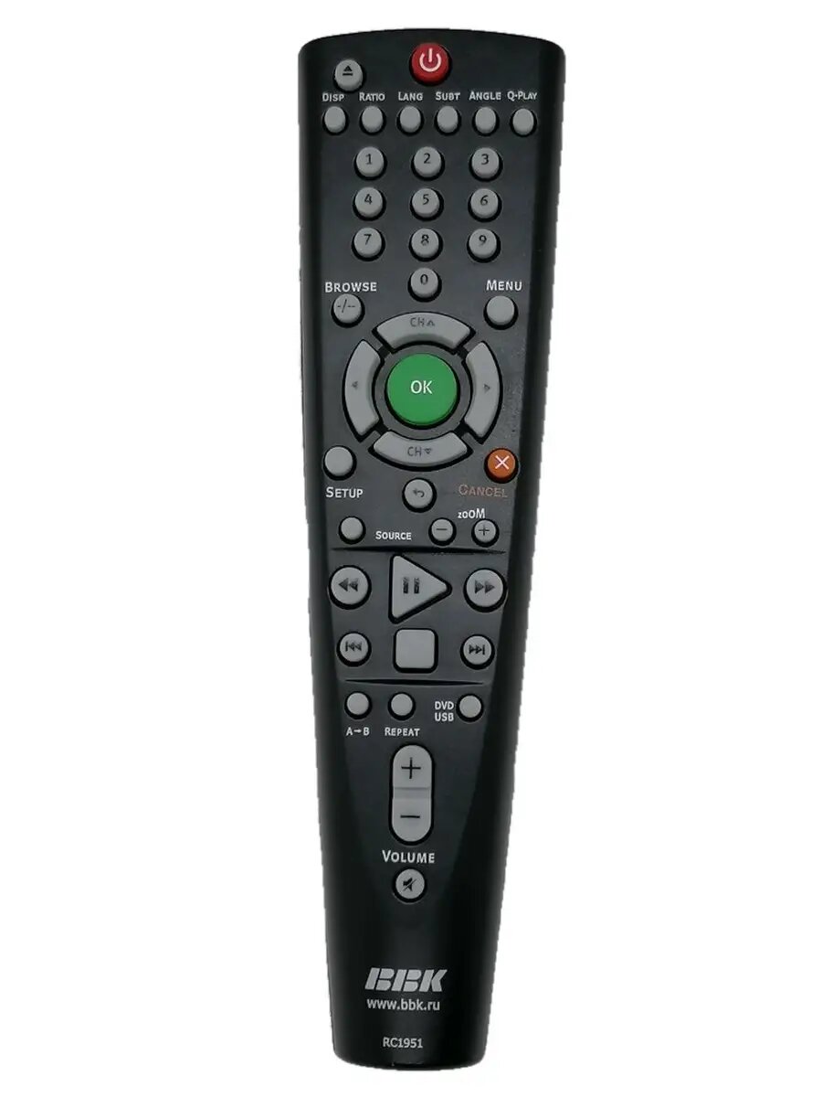 Пульт BBK RC1951 для портативных телевизоров BBK с DVD