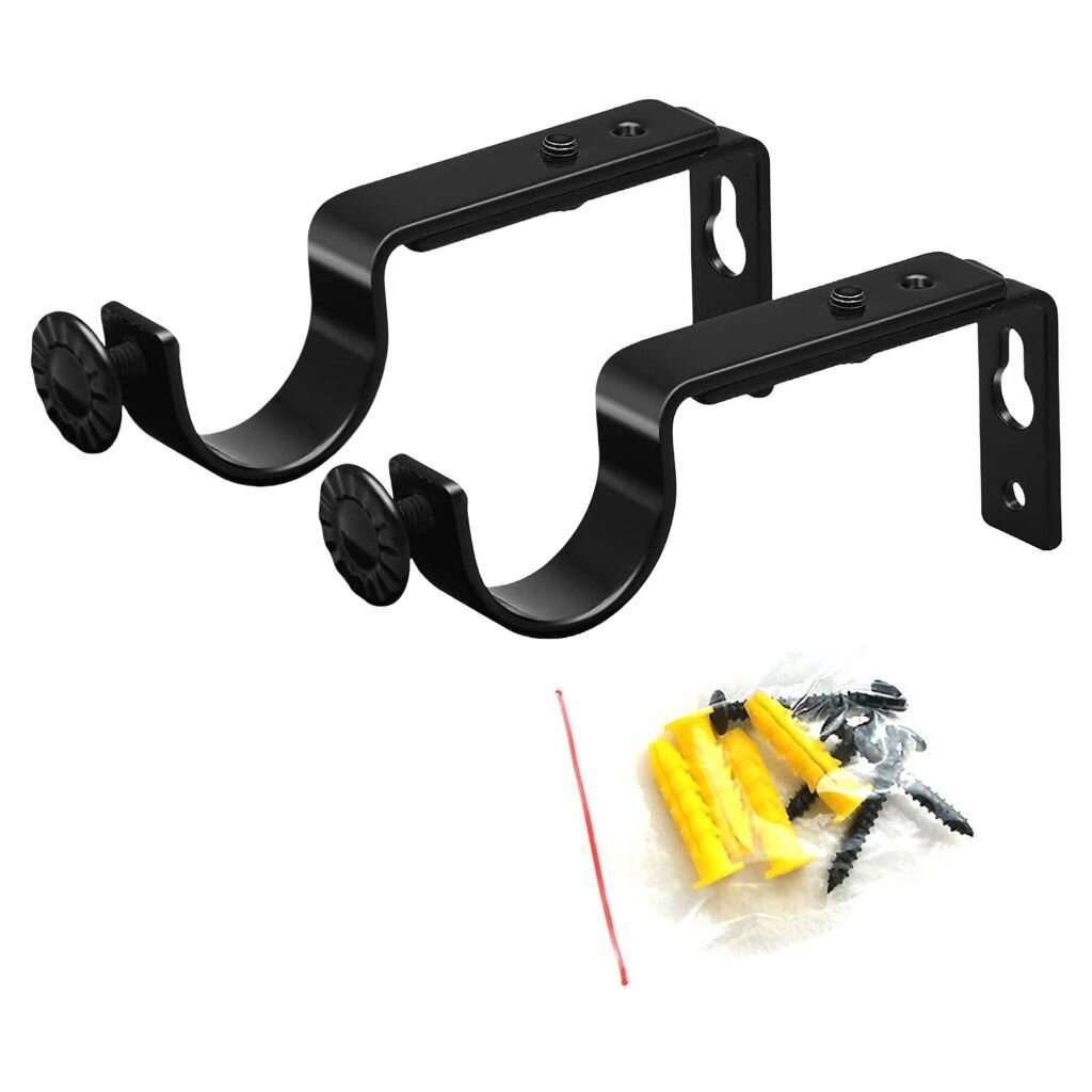 2 дополнительных кронштейна для крепления карнизов для штор