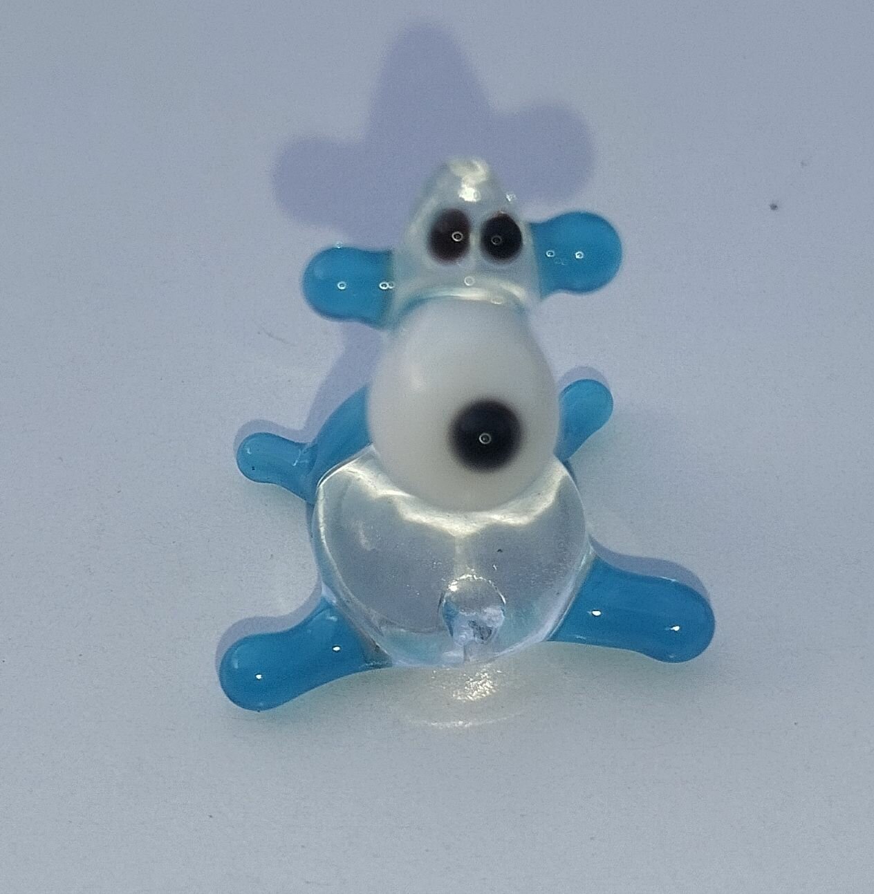 Стеклянная микро фигурка обезьяна