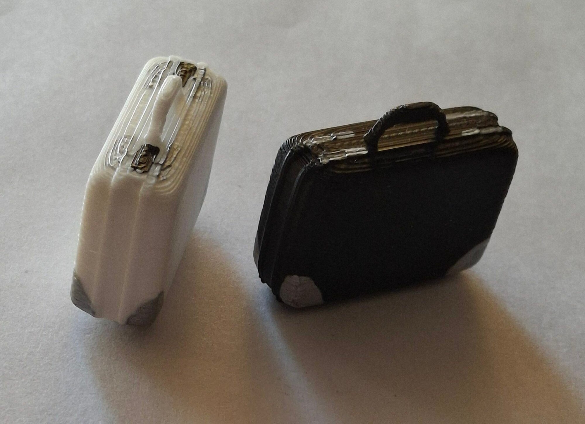 Набор миниатюр "Чемодан" - 2 шт, для ватной игрушки, куклы, ручная работа, пластик