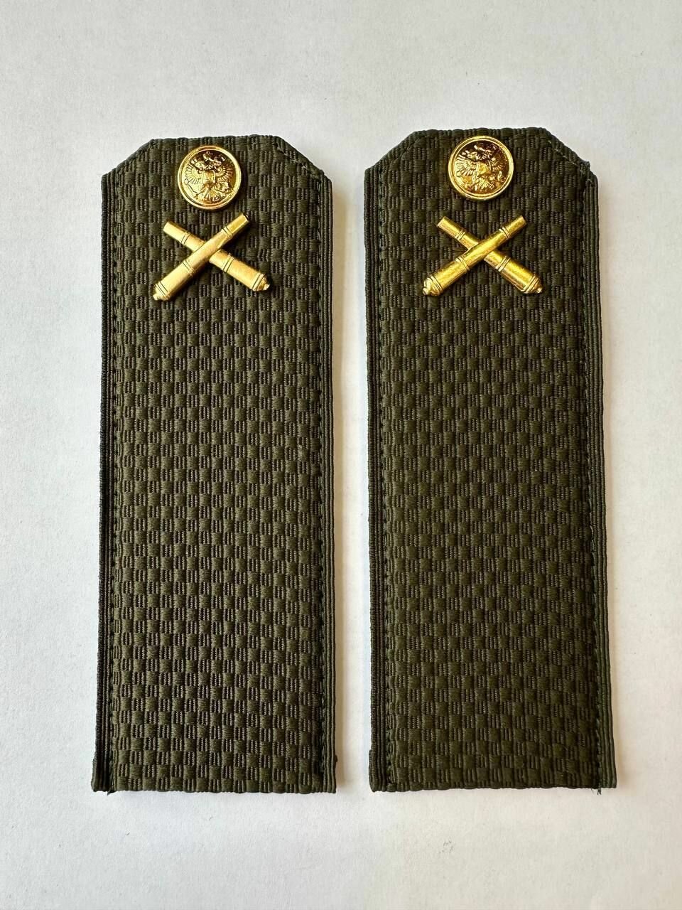 Погоны МО РВиА зеленые звание Рядовой Картон
