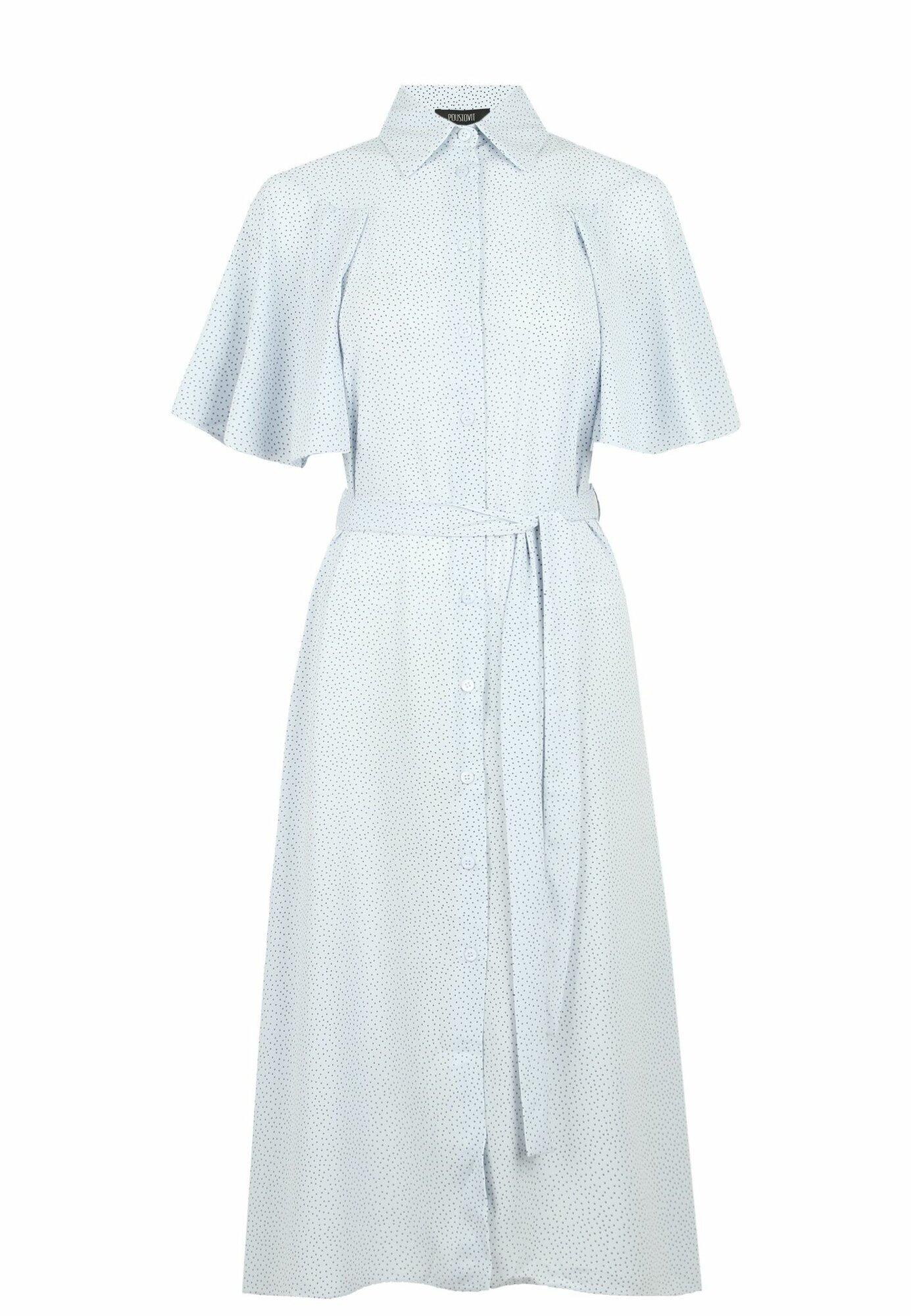Платье из смесовой вискозы с рукавами-реглан (синий / 42)