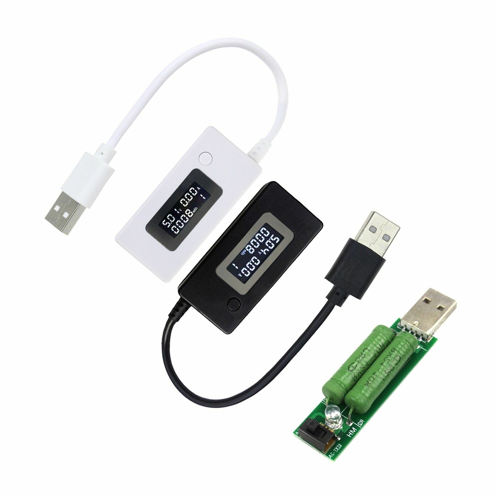 OZ-URJSH-USB-тестер напряжения зарядки ЖК-дисплей мониторинг емкости мобильного питания