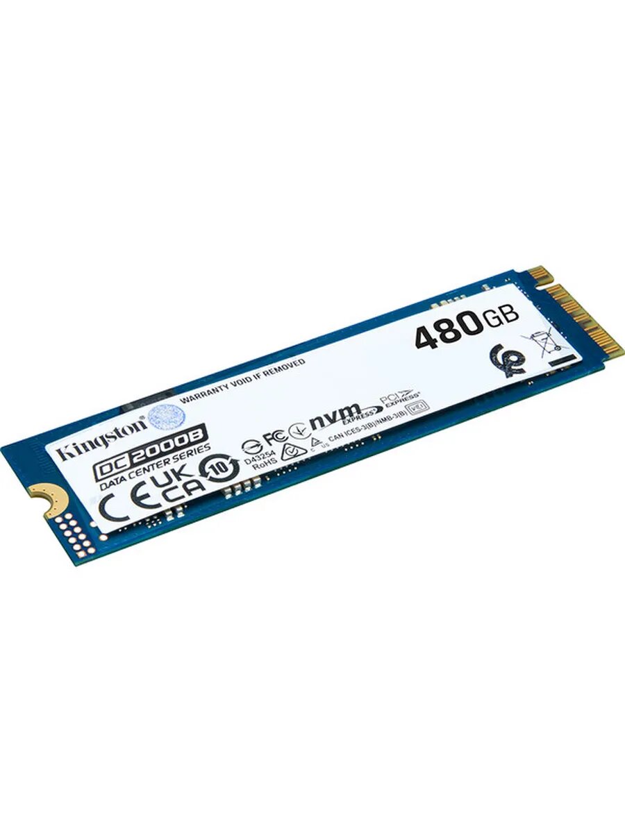 SSD-накопитель Kingston SEDC2000BM8/480G синий, 480GB, PCIe 4.0 x4, M.2 2280