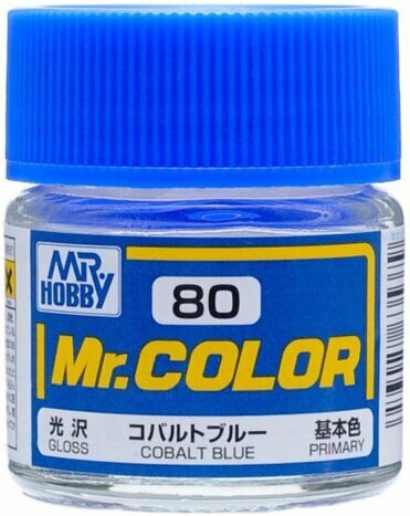 C 80 краска художественная т. м. MR.HOBBY 10мл COBALT BLUE