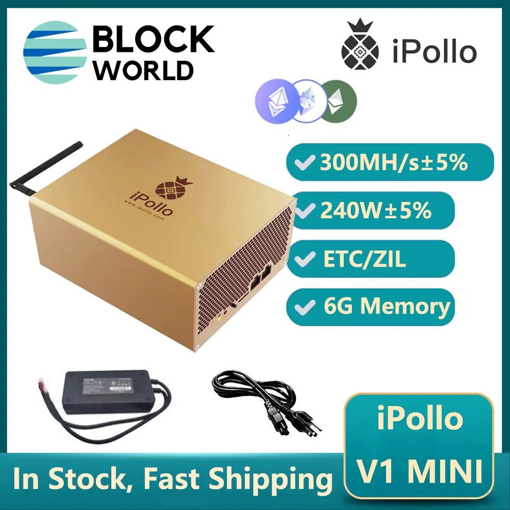 IPollo V1 Mini ETC Miner 300MH/s