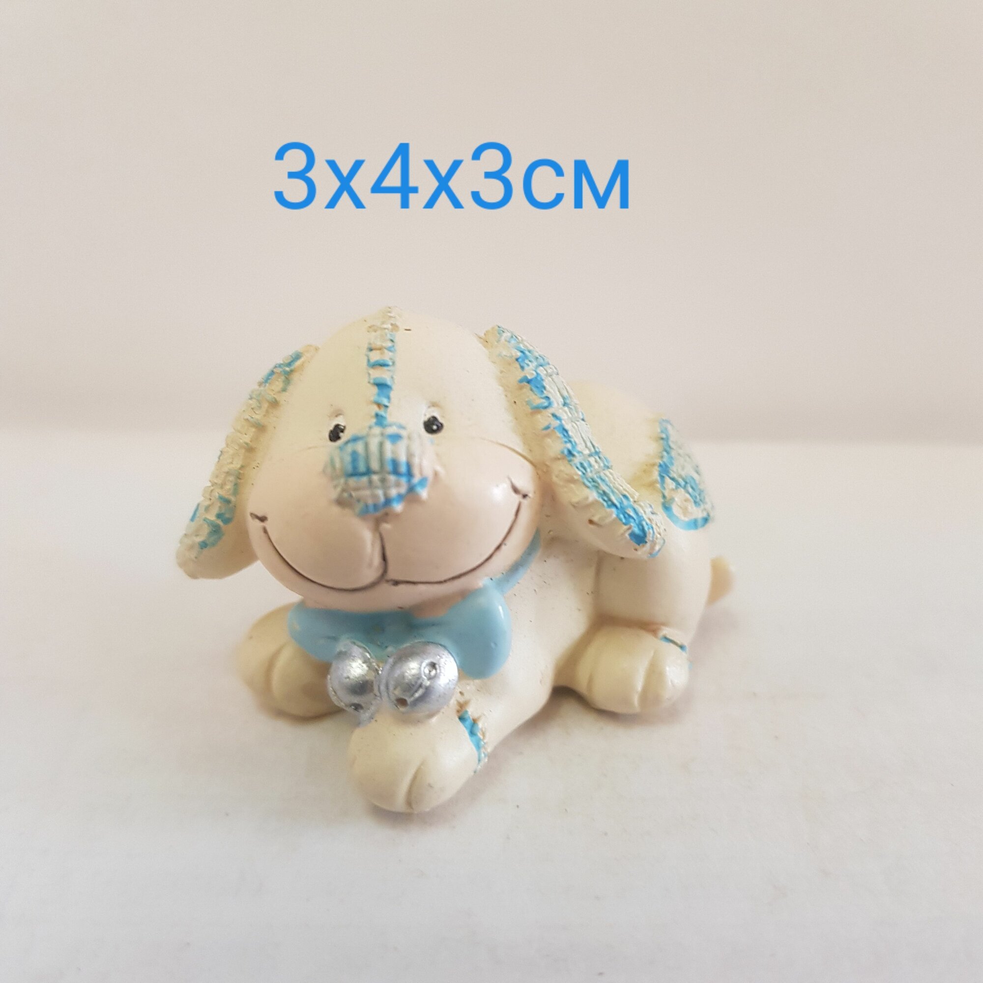 Фигурка декоративная "Собачка" мини 3х4х3см, полистоун 1557А