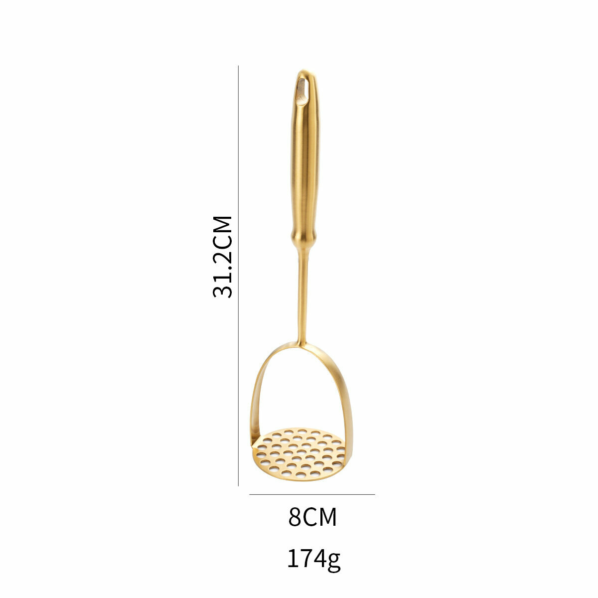 Машинка для приготовления картофельного пюре, нержавеющая сталь 304, позолоченный пресс