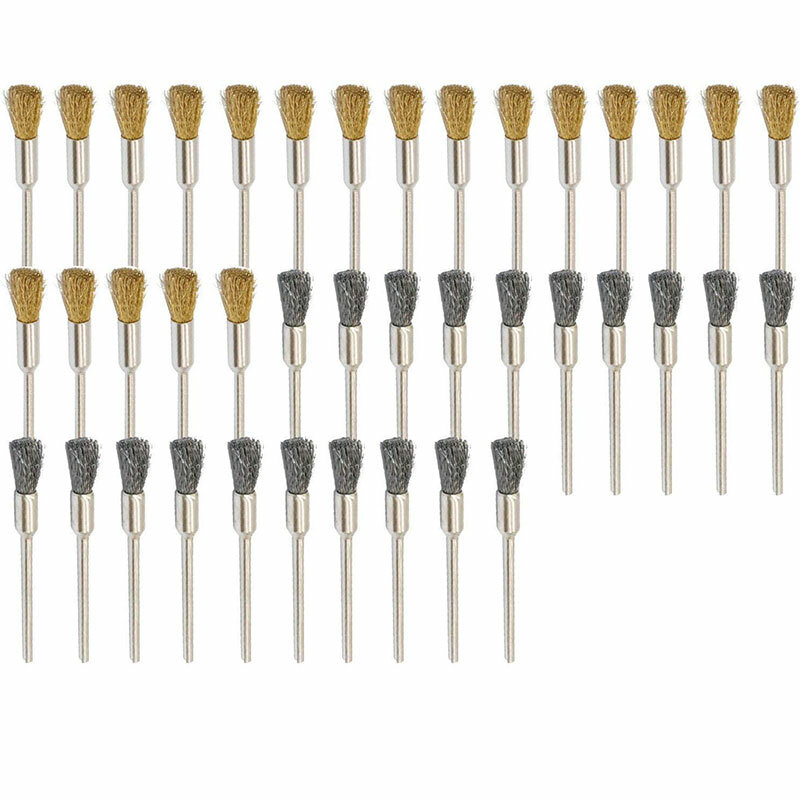 Щетки для чистки стальной латуни, полировальный круг, насадка для полировки, шлифовальный станок, вращающиеся инструменты, аксессуары 3 мм, 40 шт, полироль для латуни