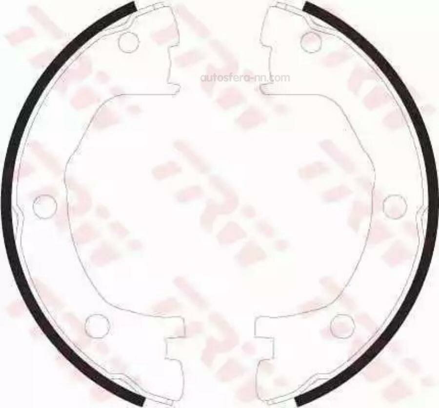 TRW GS8440 К-т бараб. тормоз. колодок