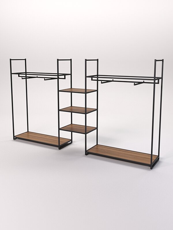 Стеллаж "Стронг" №36 в стиле лофт, Орех. Производитель товара - компания Westcom.