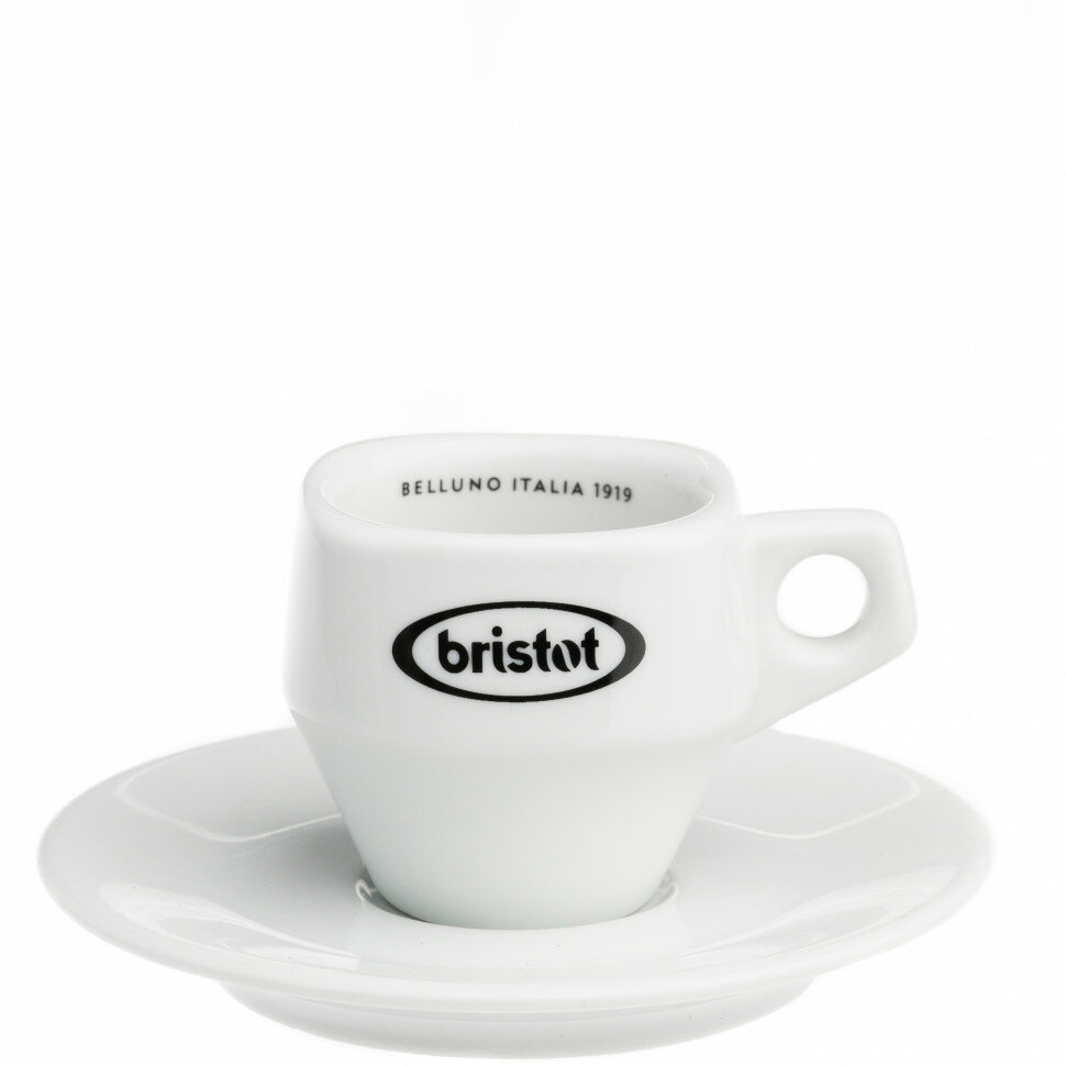Чашка с блюдцем Bristot TAZZINA DOLOMIT, эспрессо, 60мл уценка