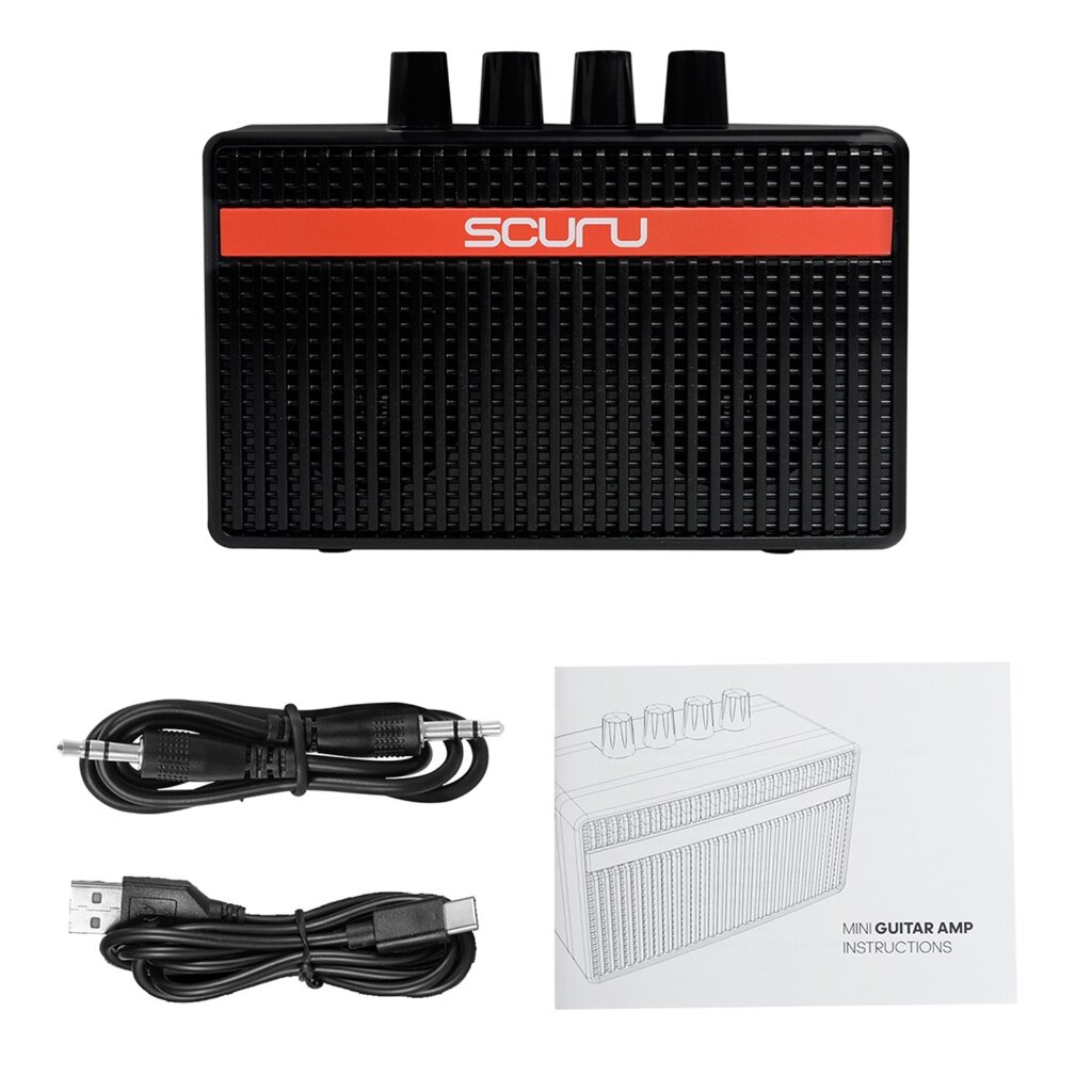 Мини-усилитель для гитары, перезаряжаемый небольшой усилитель для электрогитары 5 Вт, портативный усилитель для занятий гитарой