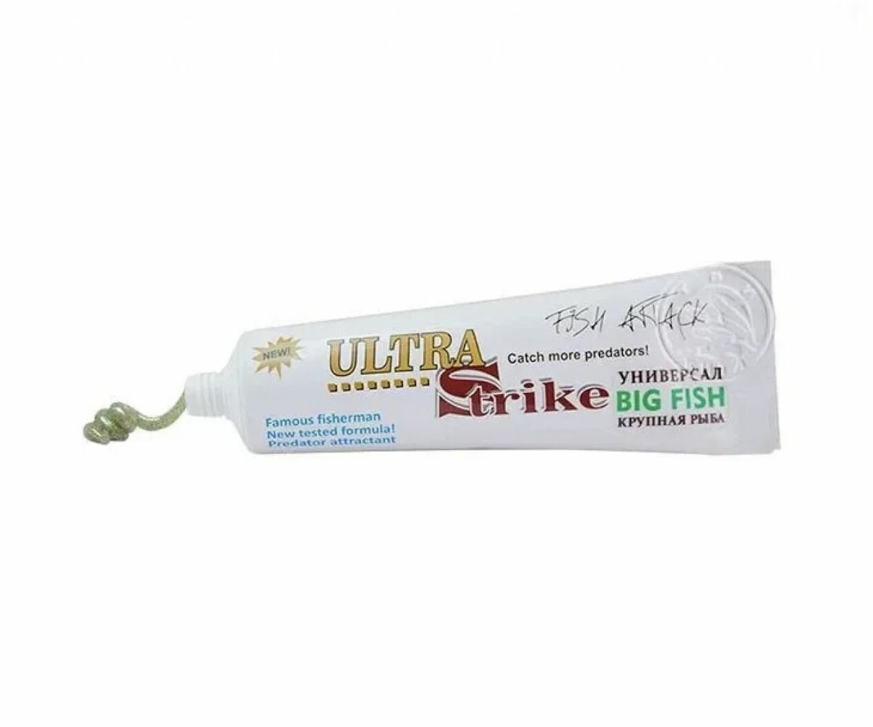 Гель-аттрактант для хищных рыб "ULTRA STRIKE" "Крупная рыба" 100мл