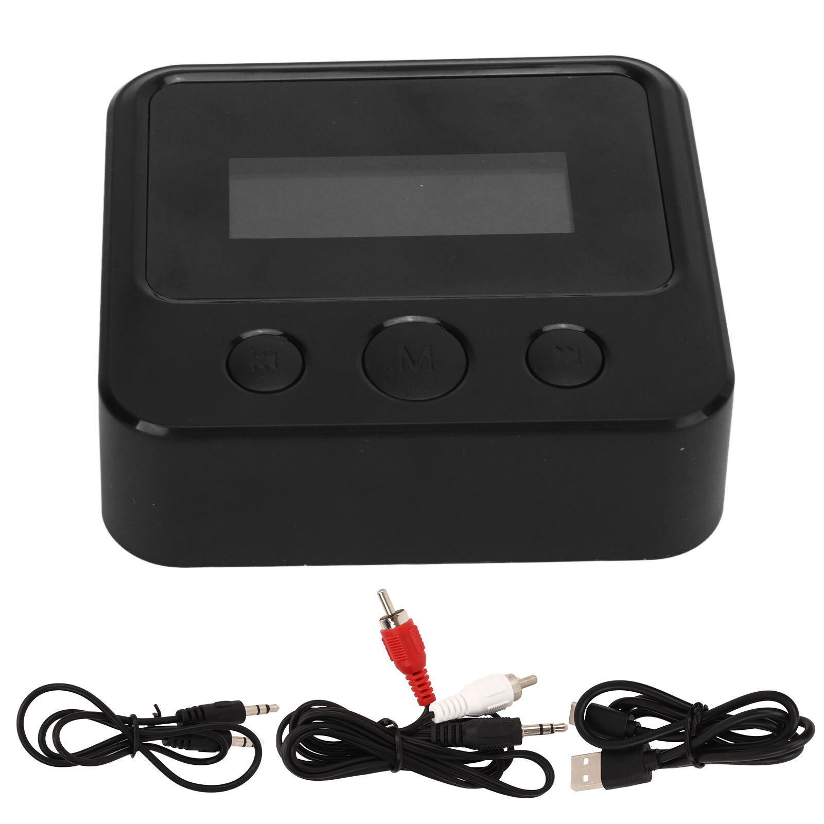 Bluetooth 5.0 приемник-передатчик 3,5 мм с прозрачным экраном, беспроводной стереоадаптер для наушников и колонок.