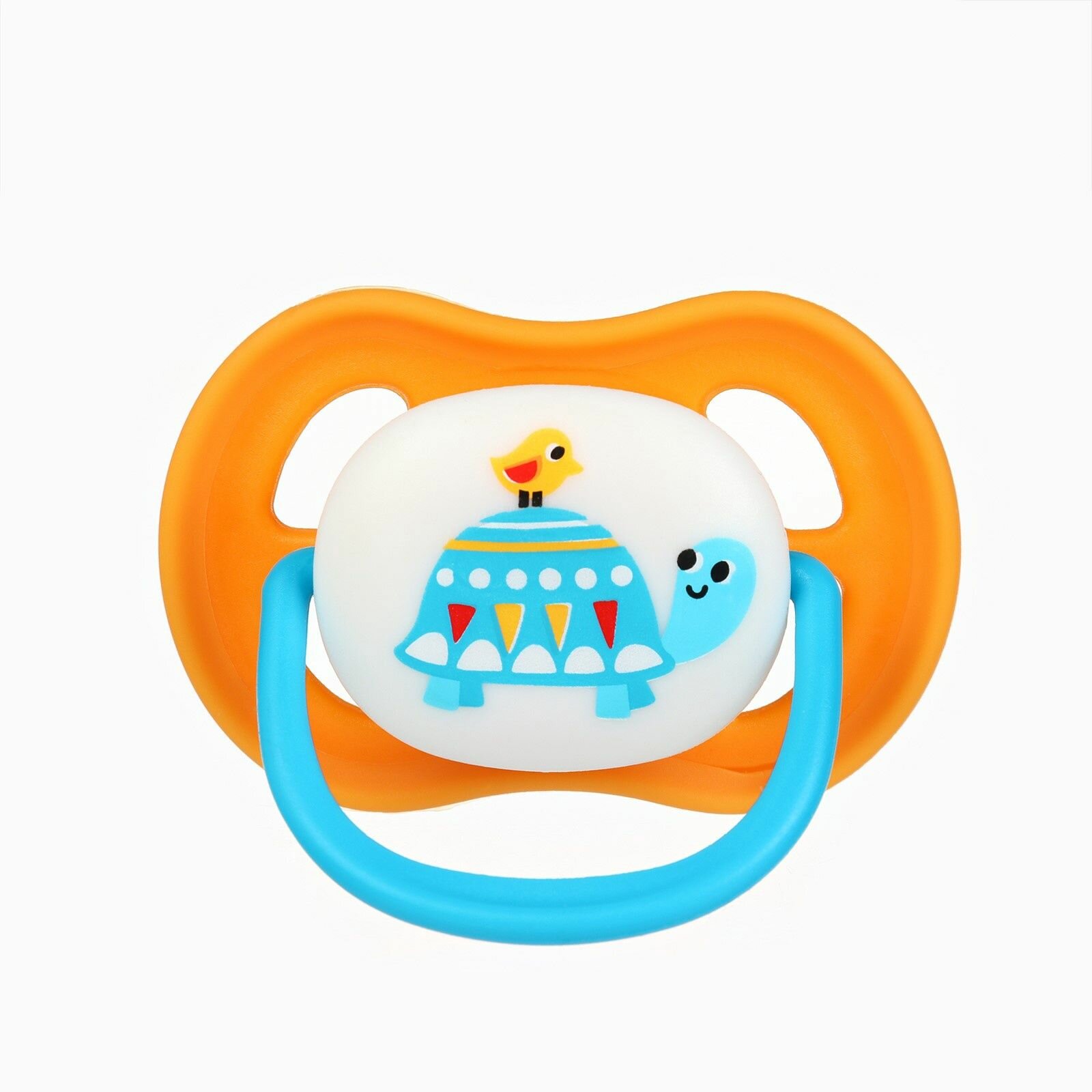 Соска для новорожденных, пустышка "Черепашка" 6+ мес, 2 шт, контейнер для соски