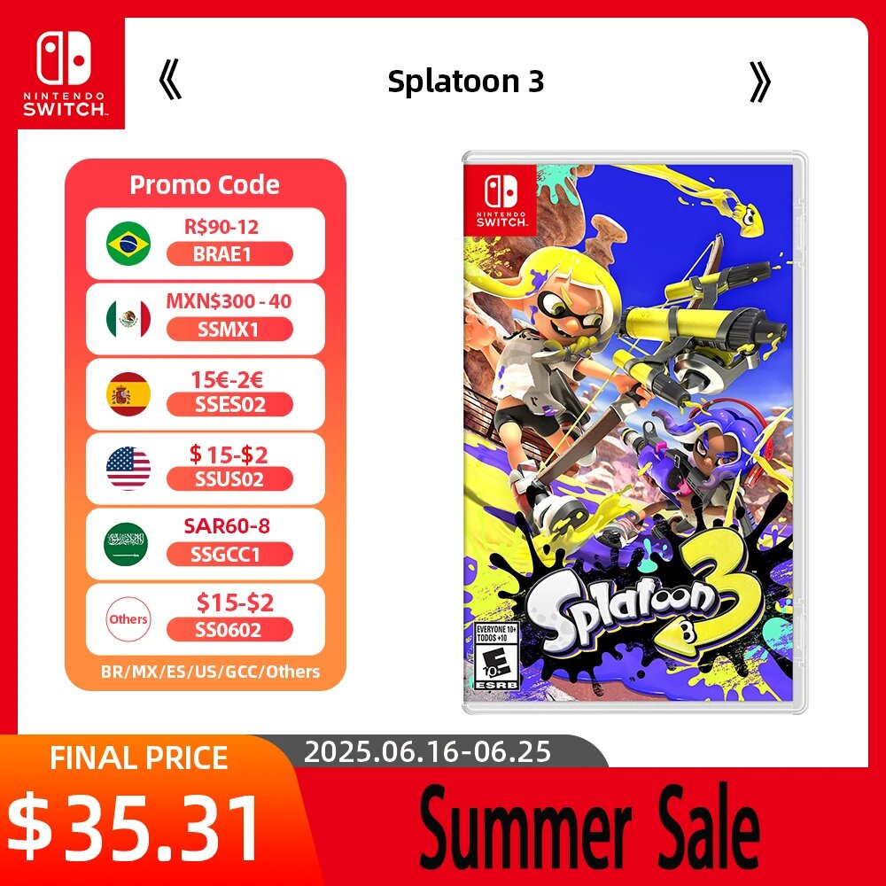 Nintendo Switch Splatoon 3 Игра Физический Картридж — фото 1