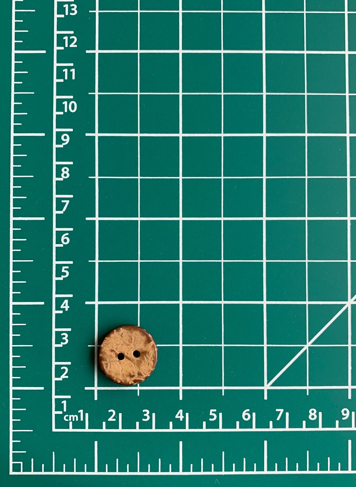 Пуговицы кокос бежево-коричневые , 17 мм, 3 шт