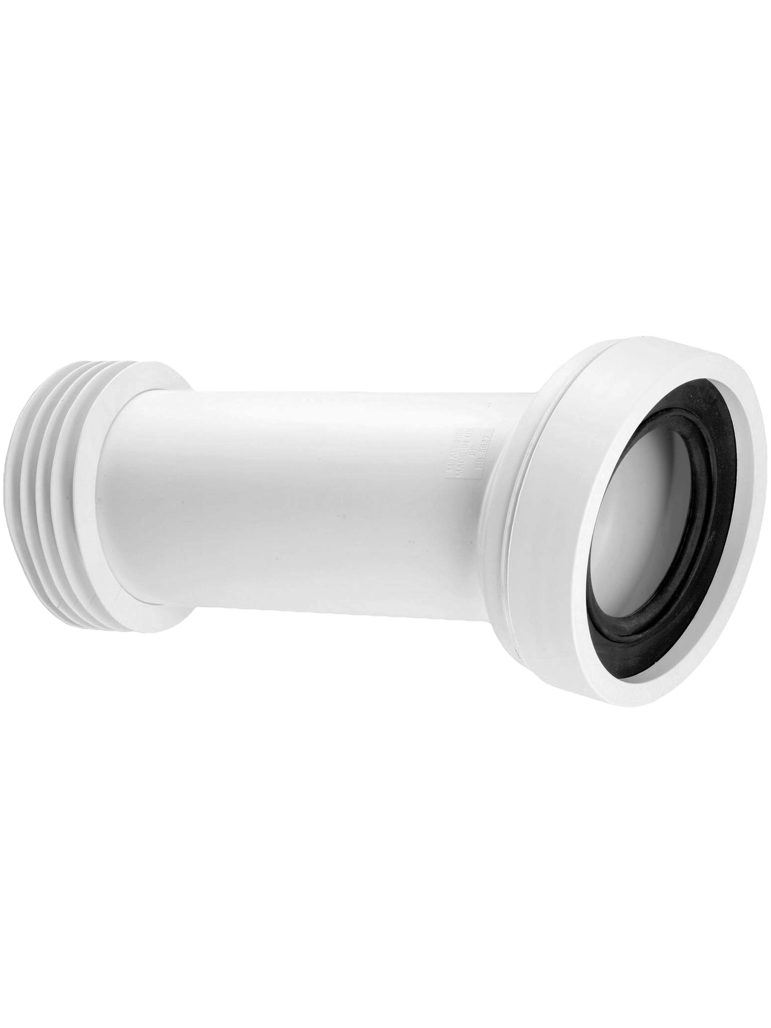 Соединение для WC McAlpine 14°/110мм с манжетой, L350мм, белое MRWC9