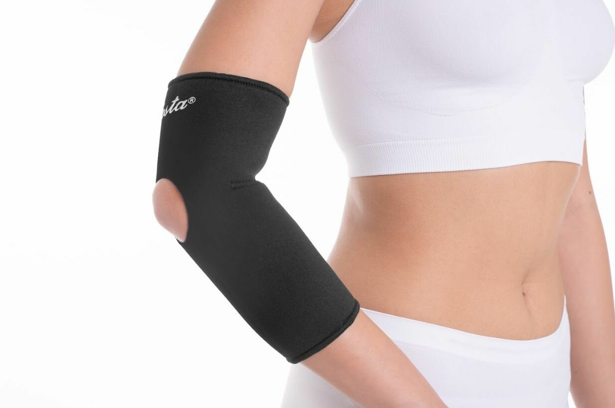 Fosta F 8631 XS Фиксатор (бандаж для локтевого сустава, неопреновый) черный (20-22см)