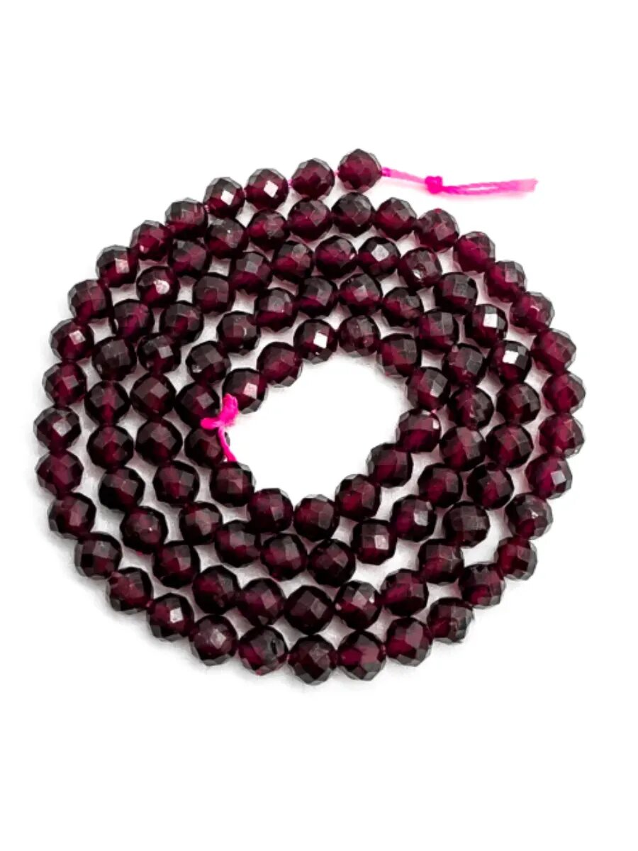 0276 Граненый гранат для украшений и рукоделия 4 мм 1 шт NEW