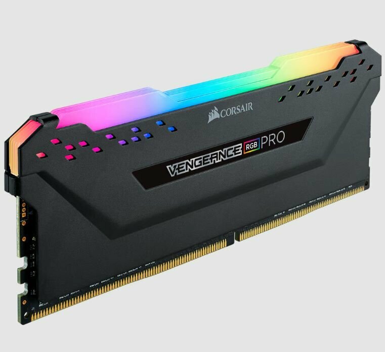 Оперативная память Corsair VENGEANCE RGB PRO (CMW8GX4M1E3200C16) DIMM DDR4 8 ГБ - 1 шт, 3200 МГц