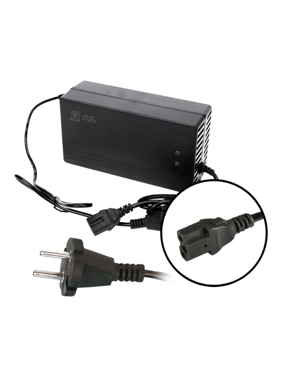 Быстрое зарядное устройство 60V5A для электроскутера/электросамоката (АКБлитий) WHITE SIBERIA