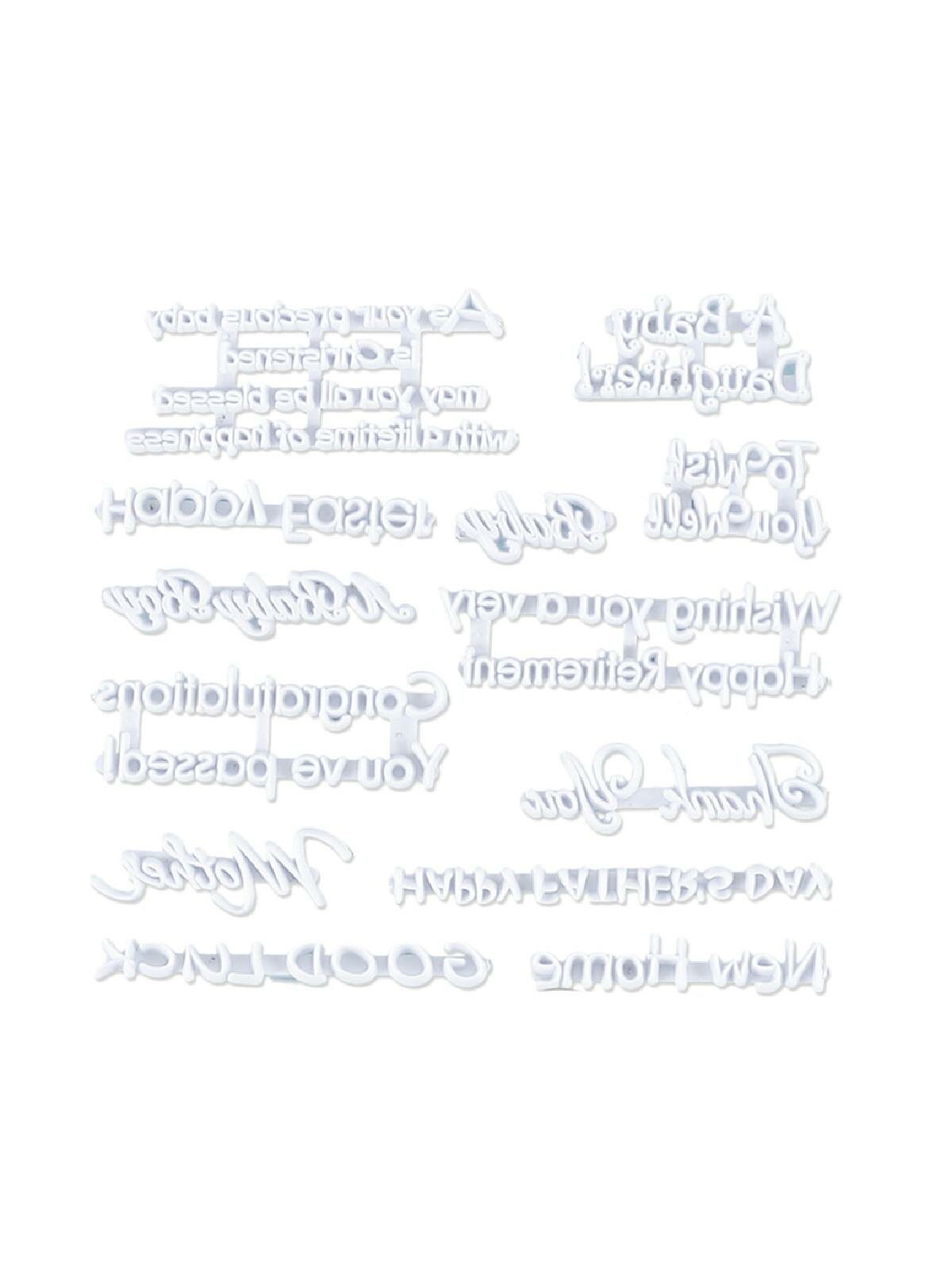 13шт, пластиковая печатная форма серии английского алфавита