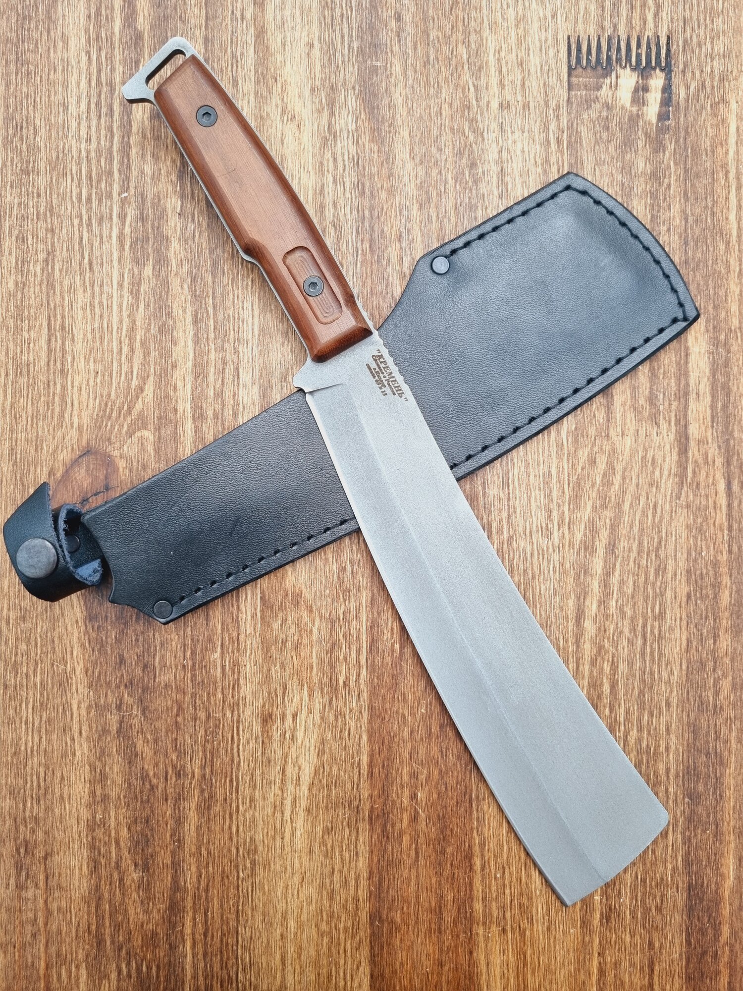 Туристический Мачете Кремень сталь 65Х13, рукоять орех