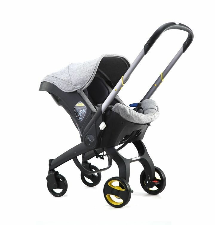 Коляска-автокресло TALENT BABY, автолюлька для новорожденных, с рождения, группа 0+ (0-13 кг) , Серый