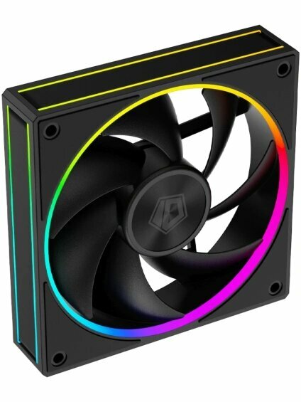 Вентилятор ID-Cooling AF-127 ARGB, 120х120x27, черный, 4-pin Ret (AF-127-ARGB-K)