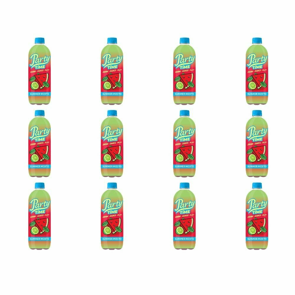 Party Time Газированный напиток Summer Mojito, 500 мл, 12 шт