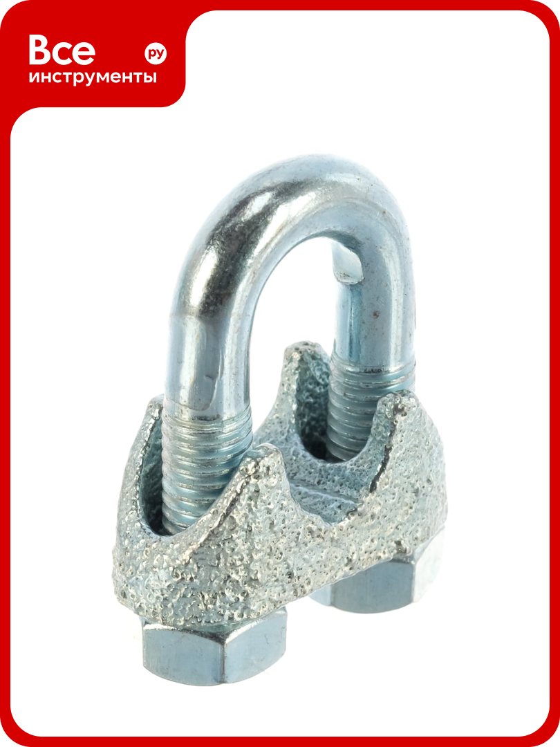 Зажим троса STAYER DIN 741, 10мм, 25 шт, оцинкованный, 30535-10