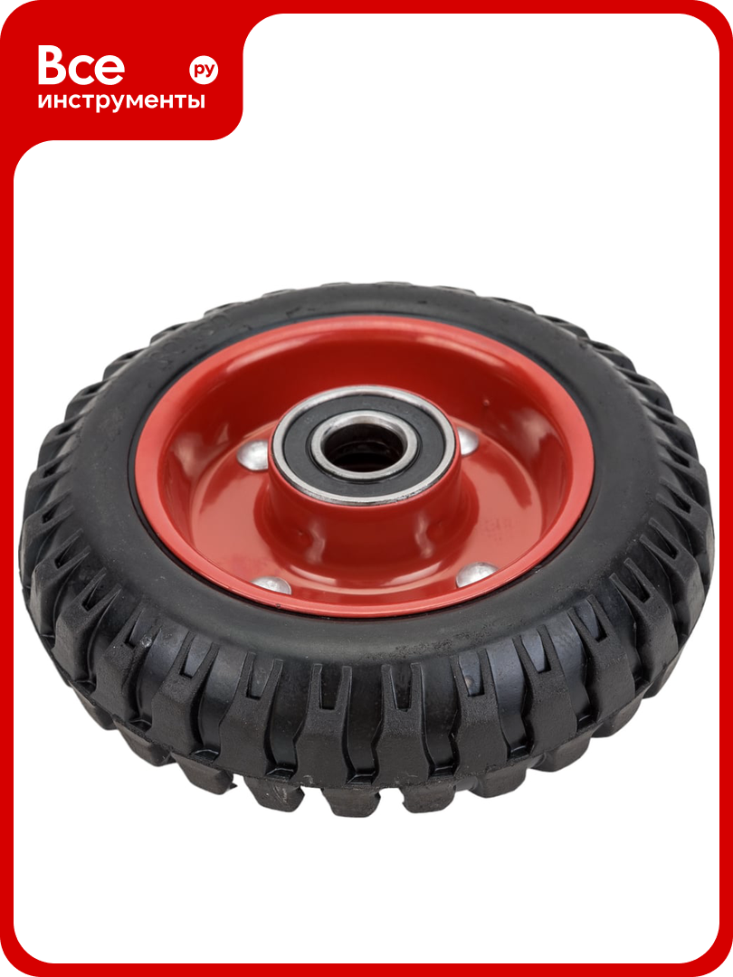 Колесо тяжелогрузное 160 мм с протекторной резиной и шариковым подшипником Tech-Krep, товара