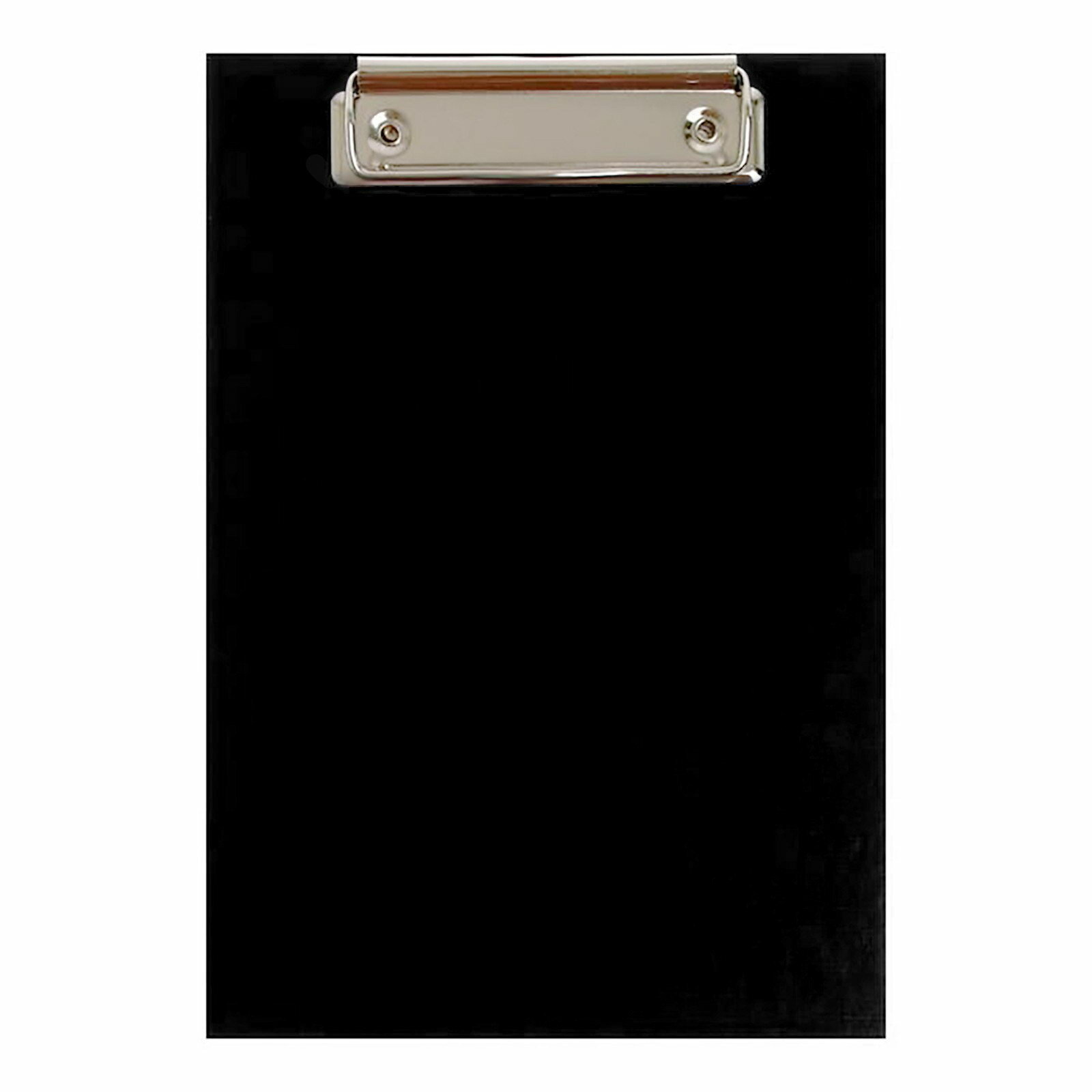 Планшет с зажимом А5, 2 мм, картон/бумвинил, чёрный, форма: прямоугольная