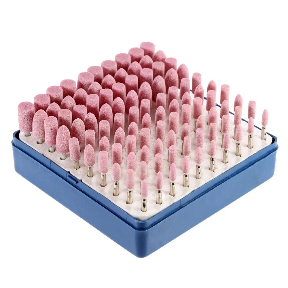 100 шт, абразивные каменные точки, электрические шлифовальные аксессуары Dremel, полировальная шлифовальная головка, набор инструментов для вращающегося инструмента Dremel