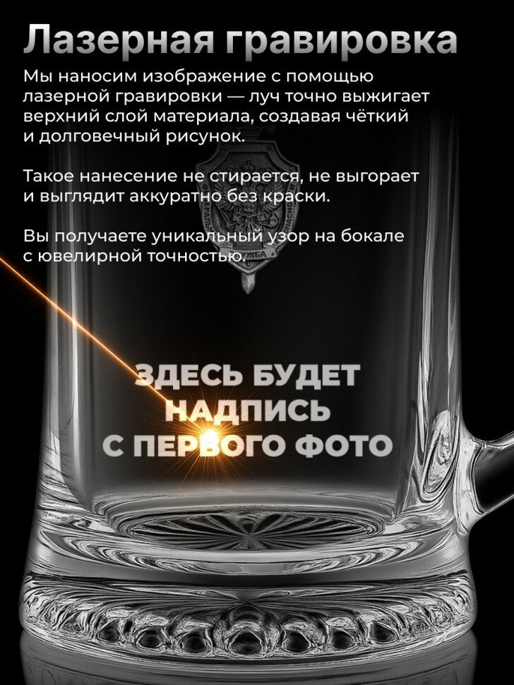 Пивная кружка ФСБ "Оперативно-поисковое управление ФСБ"