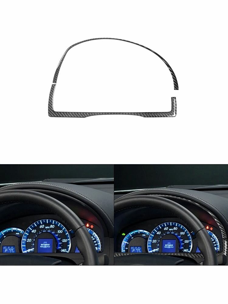 Для Toyota Camry 2012 2013 2014, аксессуары интерьера автомобиля, декоративные элементы из черного карбона, различные детали, стильные наклейки.