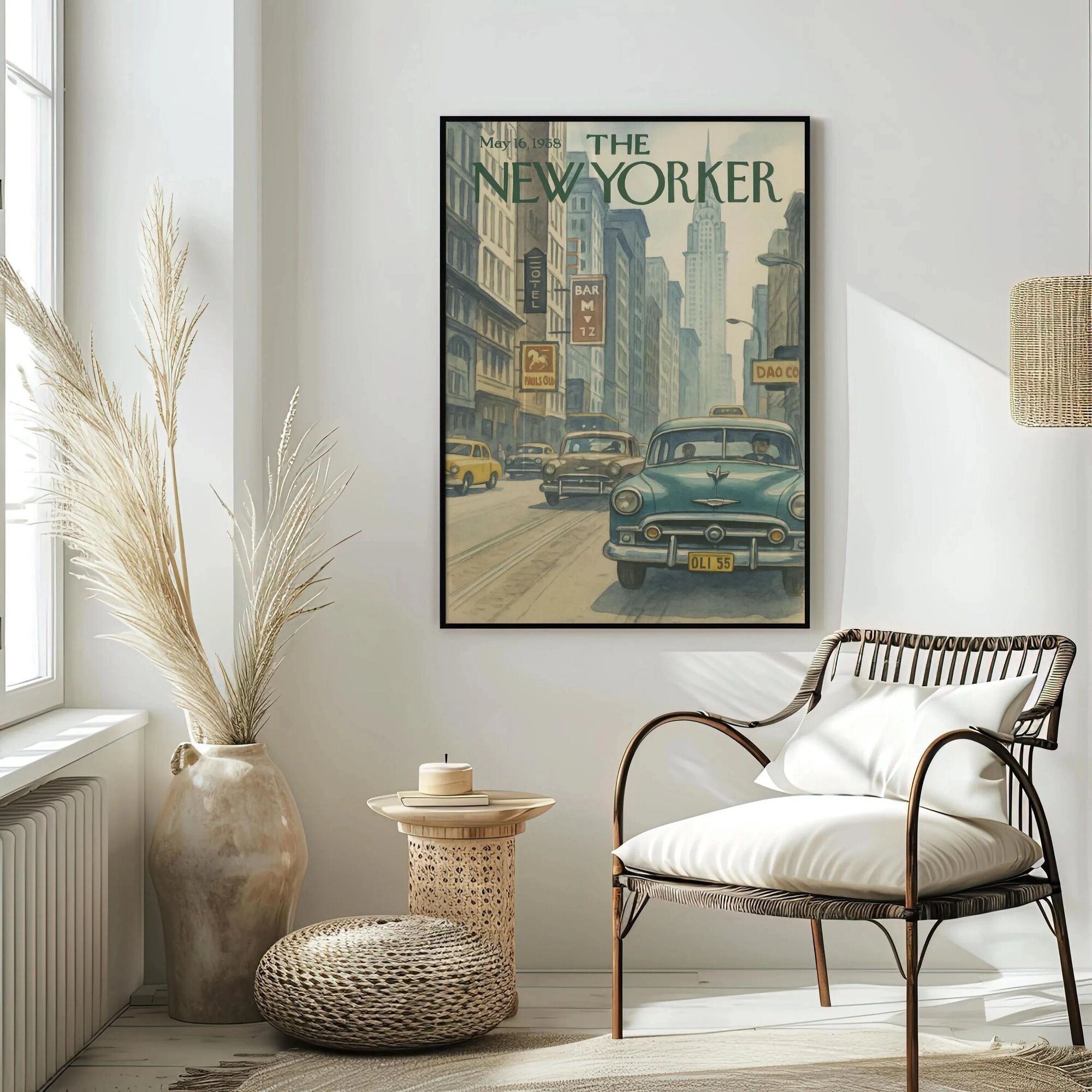 Винтажный постер The New Yorker, 30x40см, PF57701, без рамки