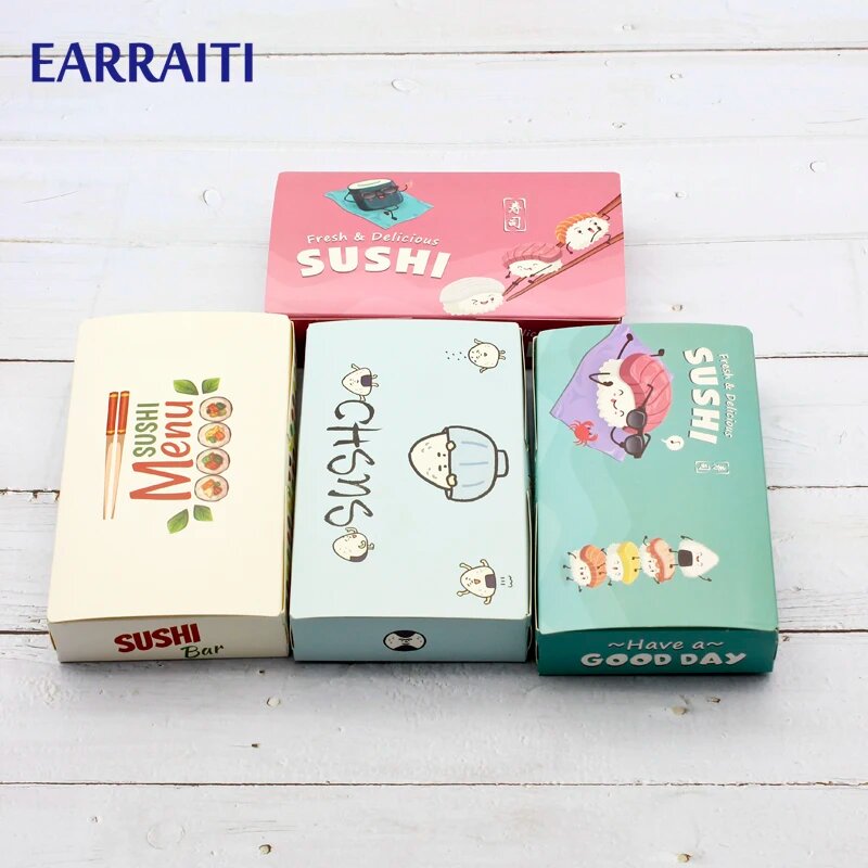 Одноразовые картонные коробки для суши Earraiti, 12 шт. Sushi Mix