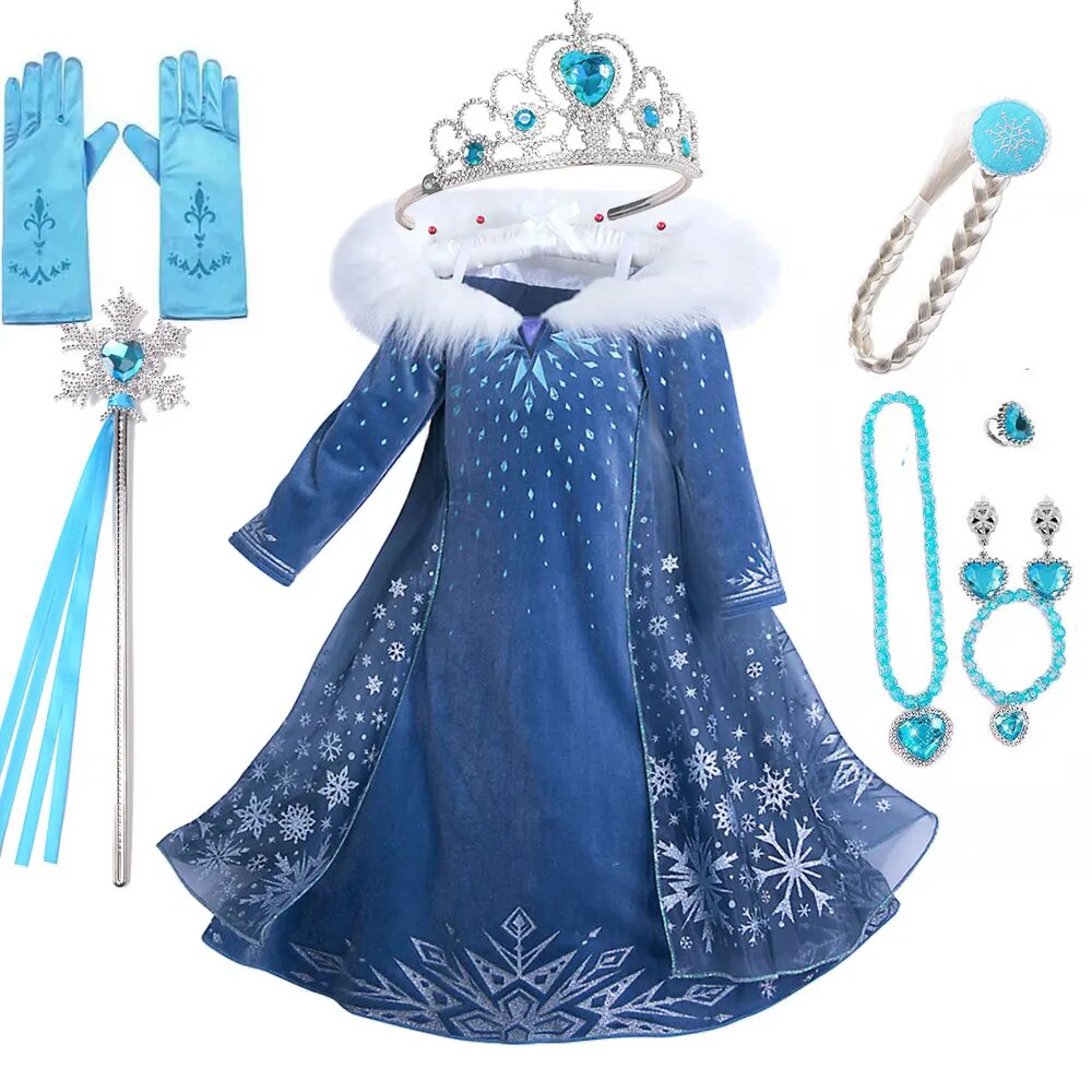 Платье Эльза Disney для девочки 3T(110), elsa outfit 03