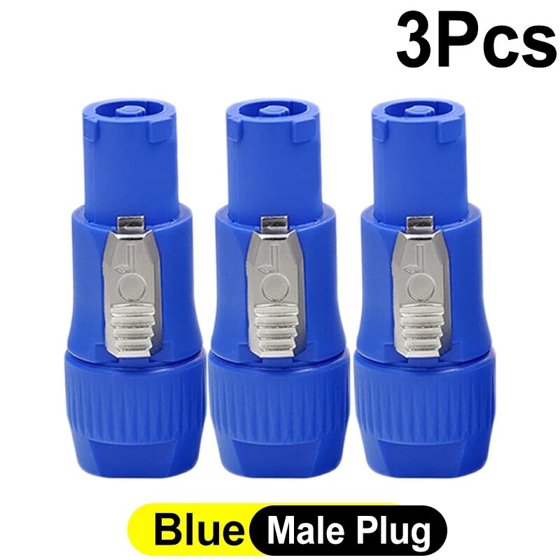 3 шт. Разъем Powercon Blue Male