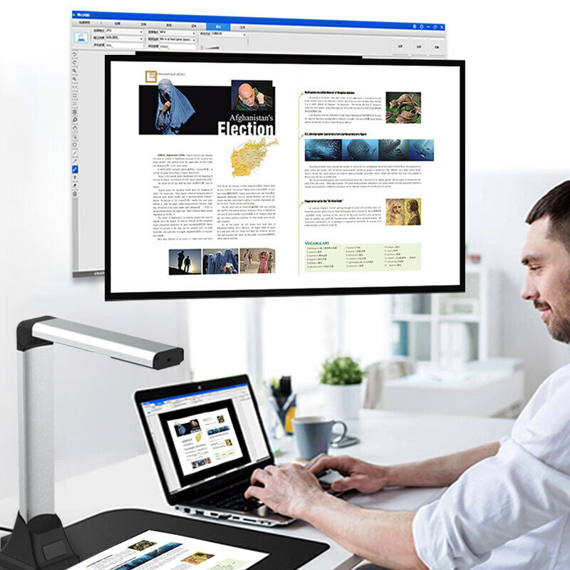 Сканер VIISAN VEP2800, фотоаппаратный, CMOS, USB, серебристый