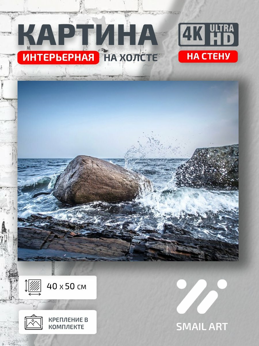 Картина на холсте интерьерная 40 на 50 на стену Небо Landscape для спальни пейзаж интерьер