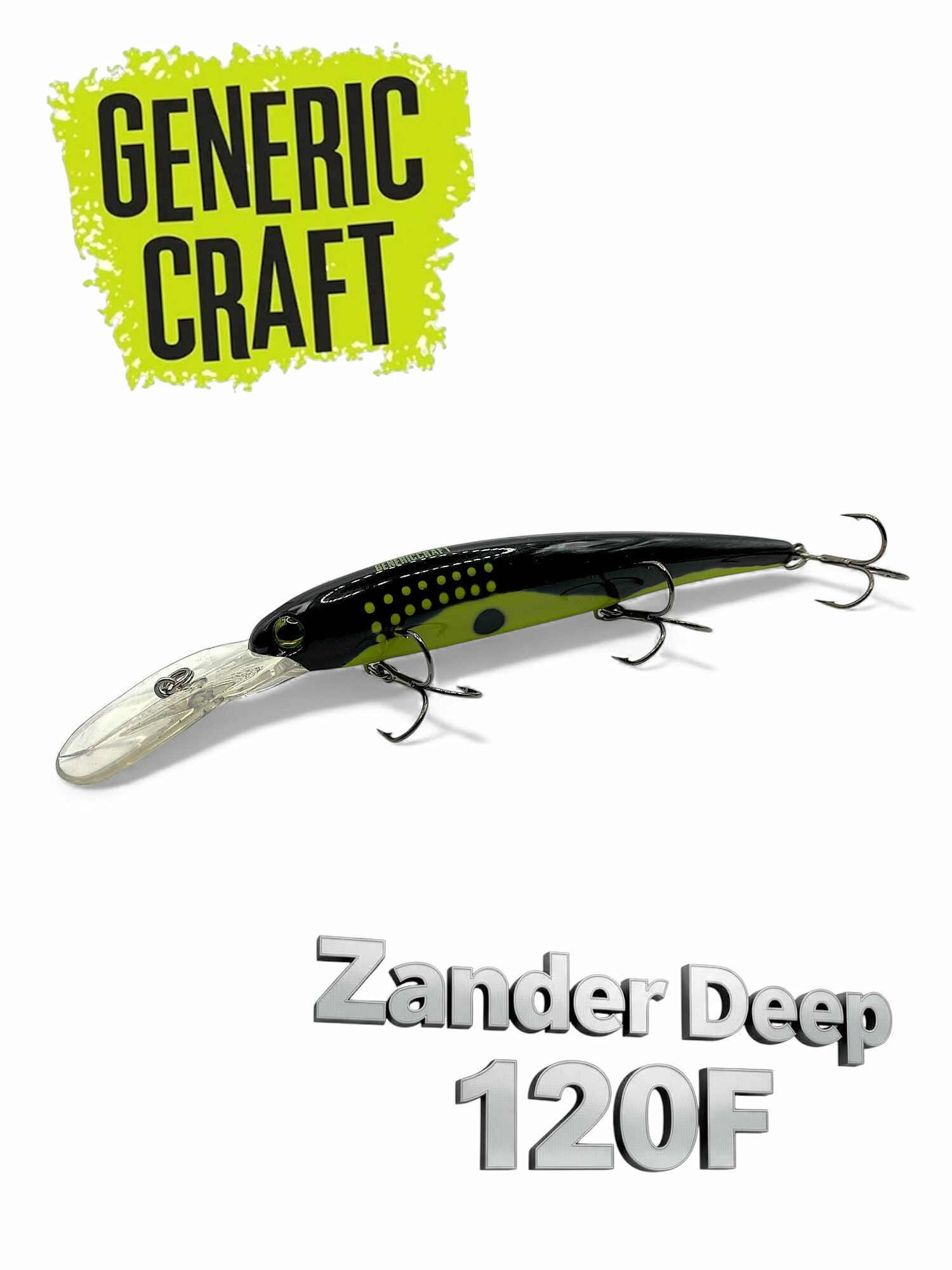 Воблер Generic Craft Zander Deep 120F 348 минноу плавающий (F) 19 гр заглубление 6,0 - 8,0 м