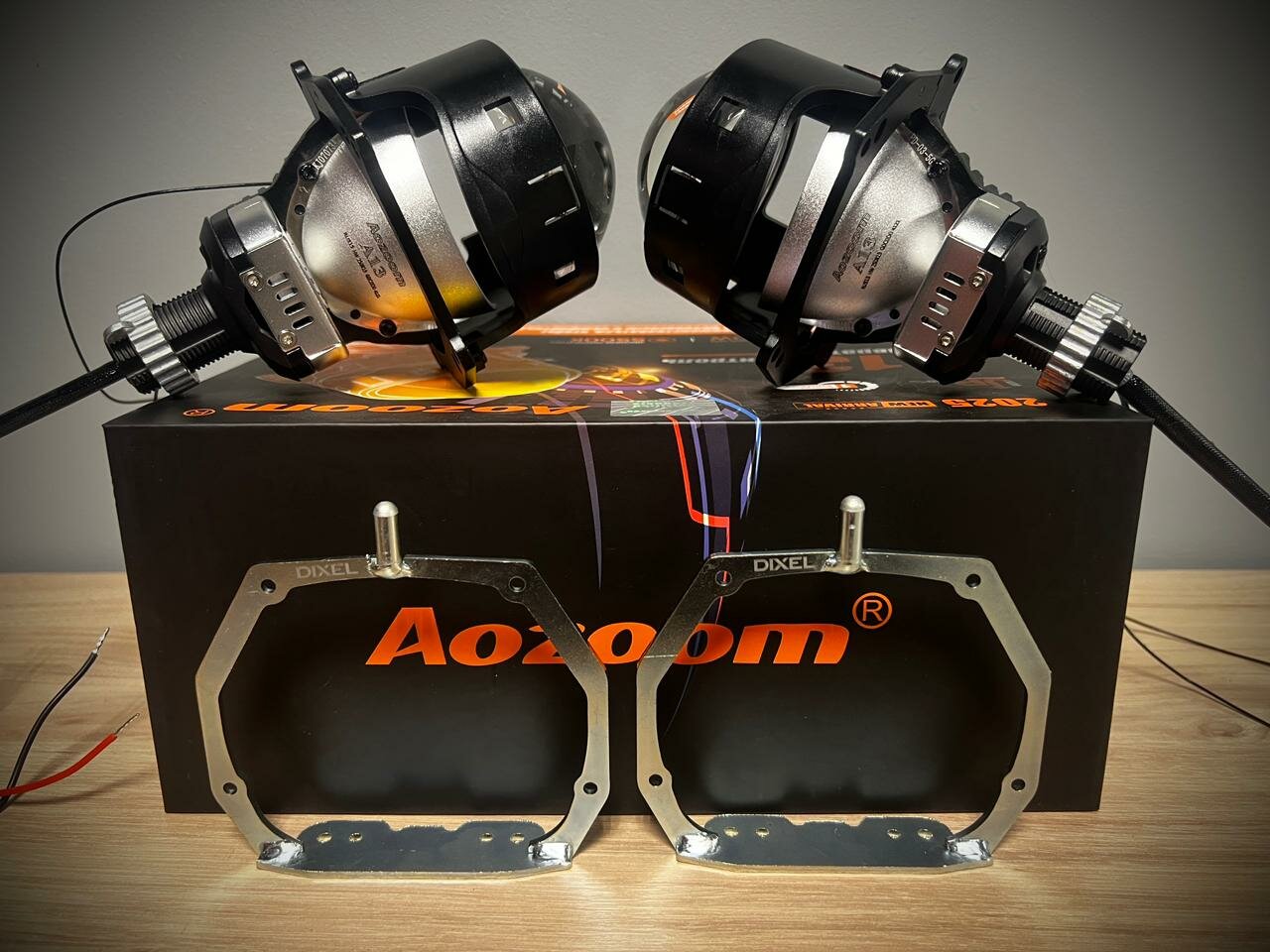 Би лед линзы Aozoom для Mazda 6 GH рест. 2009-2013 c AFS / Мазда 6 / Светодиодные линзы Аозум