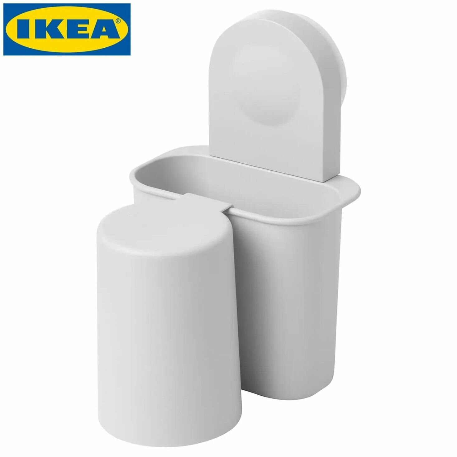 Набор для ванной, серый 16 см RANEN икеа/IKEA