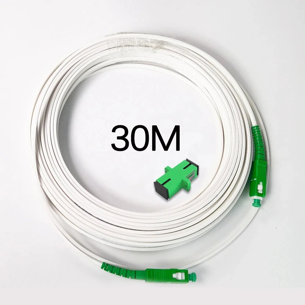 Внутренний оптический кабель Патч-корд FTTH 3M-120M Оптический кабель SC/APC-SC/APC G657A2 LSZH Fibra Optica Кабель Бесплатный адаптер