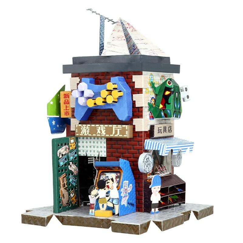 3D металл нано головоломка детство игры магазин модели комплект PJ 221 DIY 3D лазерной резки головоломки игрушки сборки модели строительный комплект (великолепный)