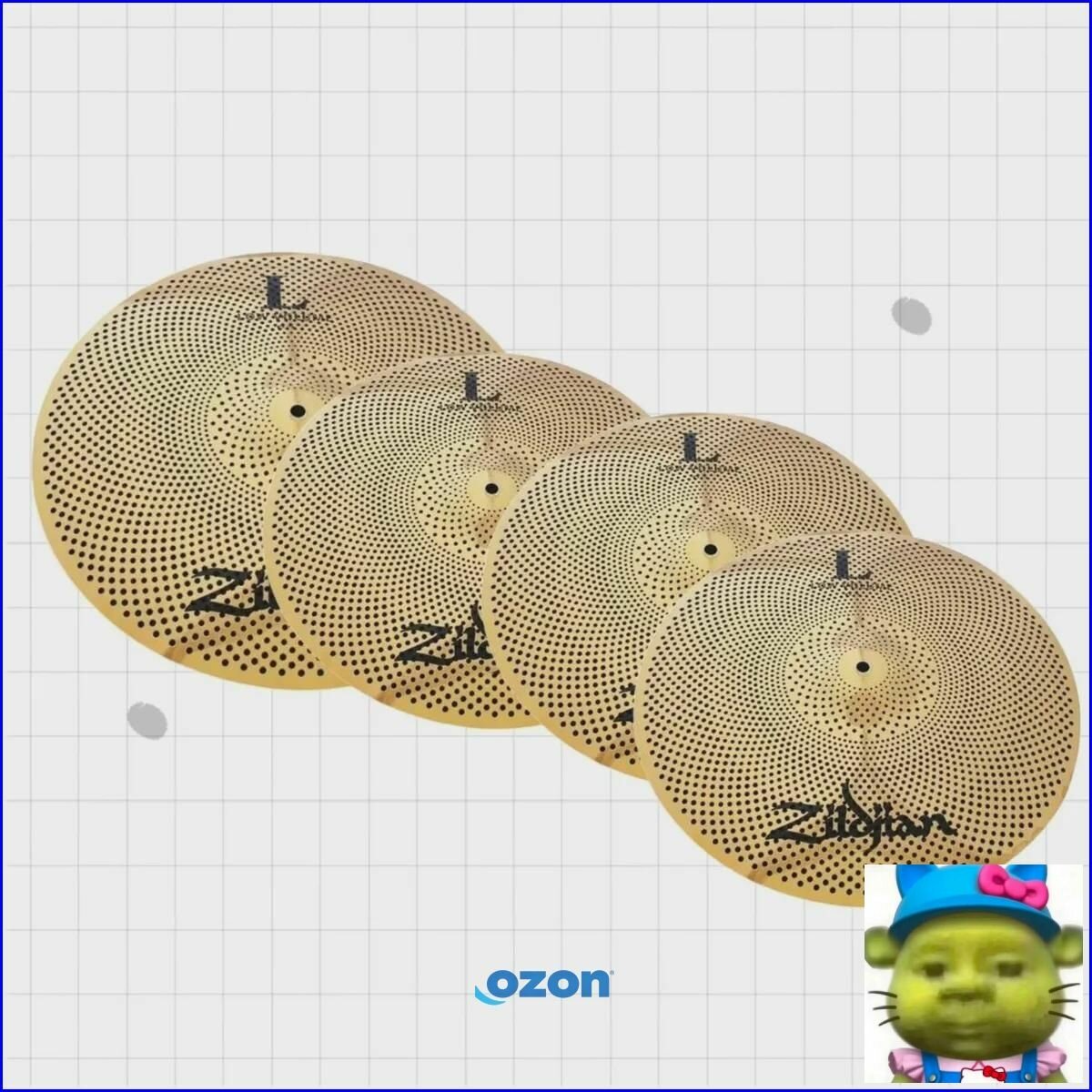 Комплект тихих тарелок для ударных Zildjian 14+14+16+18+20ll